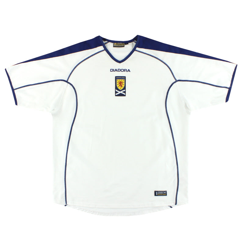 2003-05 Scotland Diadora Away Shirt XL | Vintage Football Shirts