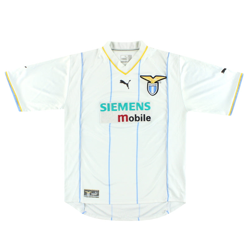 2001-02 Lazio Puma European Home Shirt M | Vintage Football Shirts