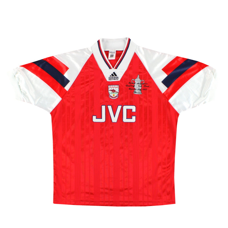 1992-94 Arsenal adidas 'Final Winners' Home Shirt M/L | Vintage ...