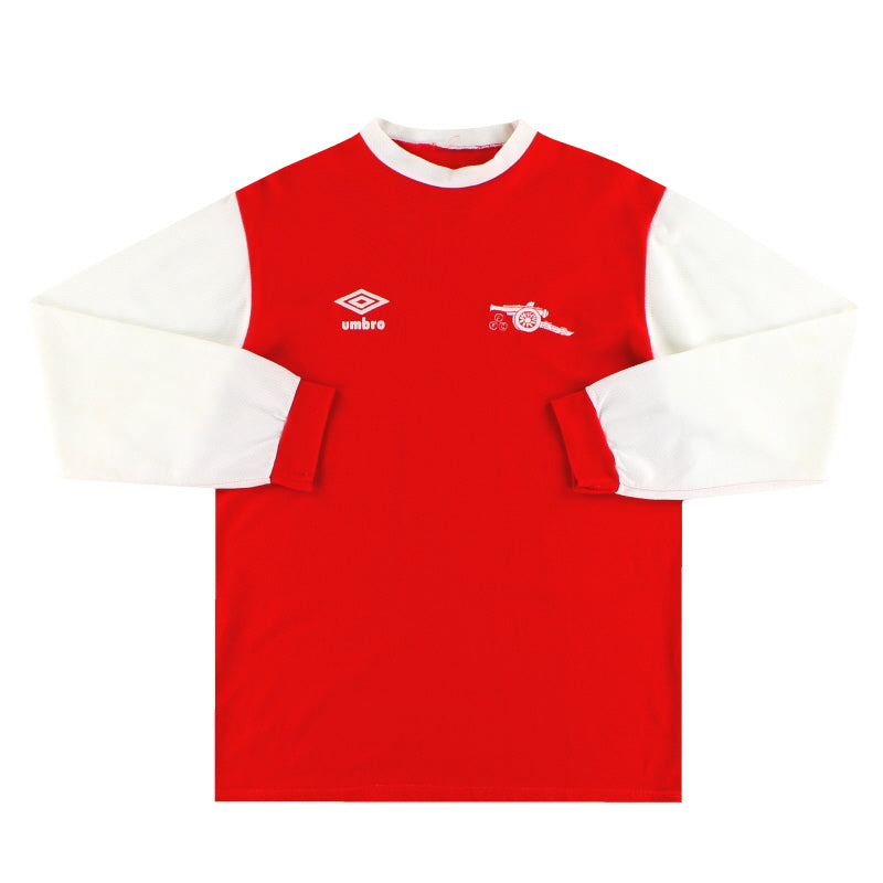 1981-82 Arsenal Umbro Home Shirt L/S M | Vintage Football Shirts