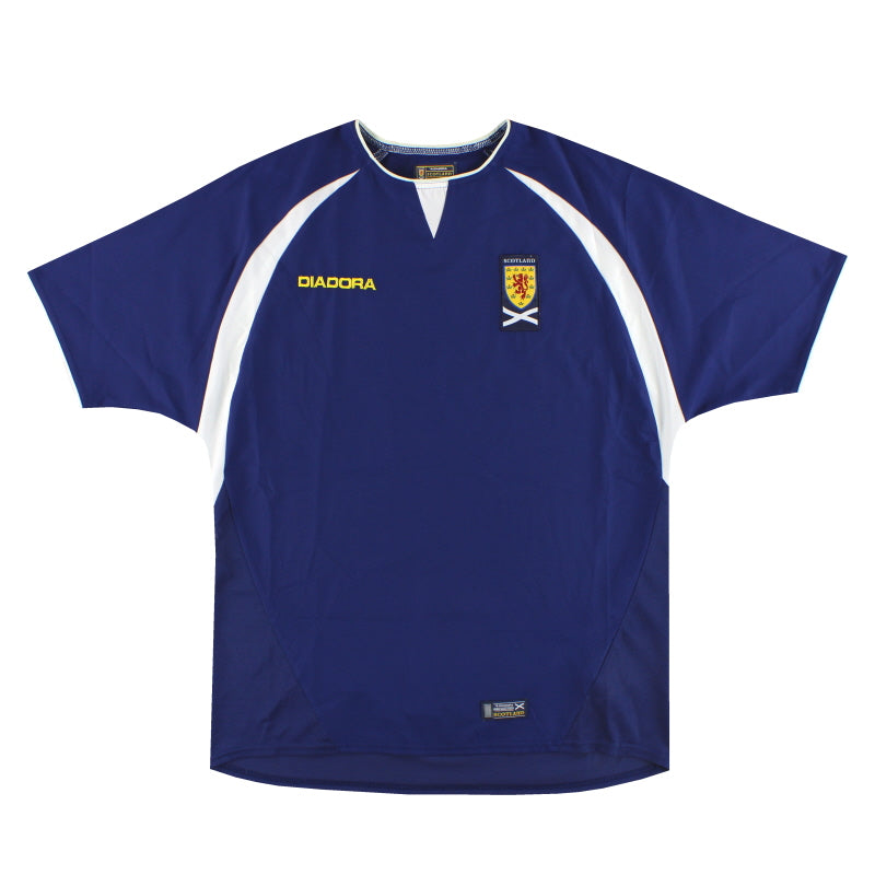 2003-05 Scotland Diadora Home Shirt M | Vintage Football Shirts