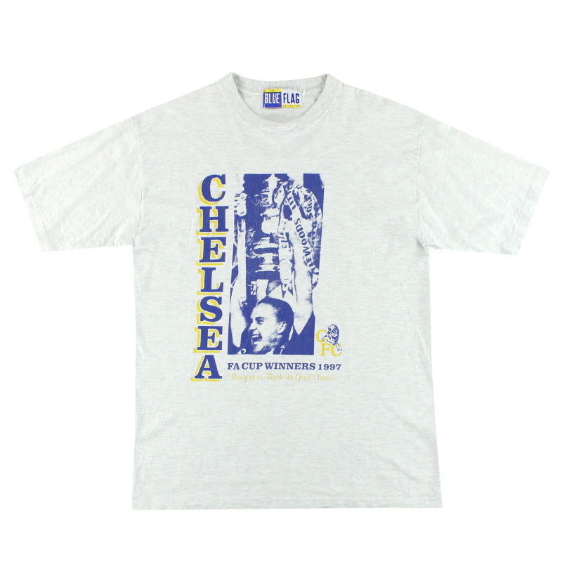 1997 Chelsea Graphic 'Cup Winners' Tee L | Vintage Football Shirts