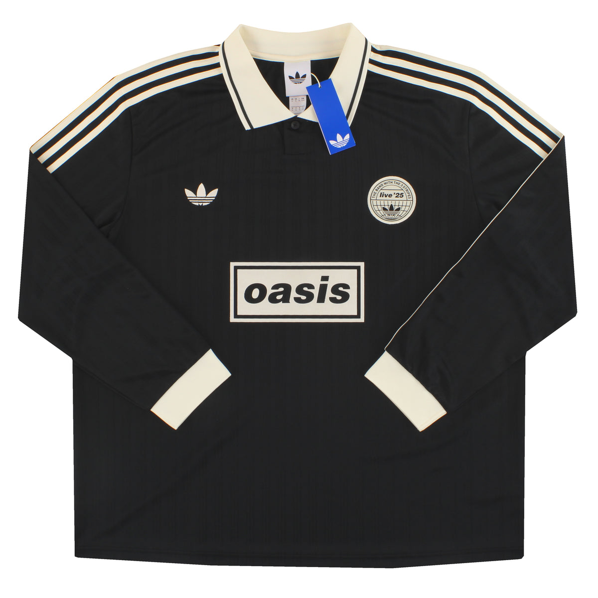 adidas x Oasis Tour Jacquard Stripe Shirt L/S *w/tags* KY8722 | Vintage ...