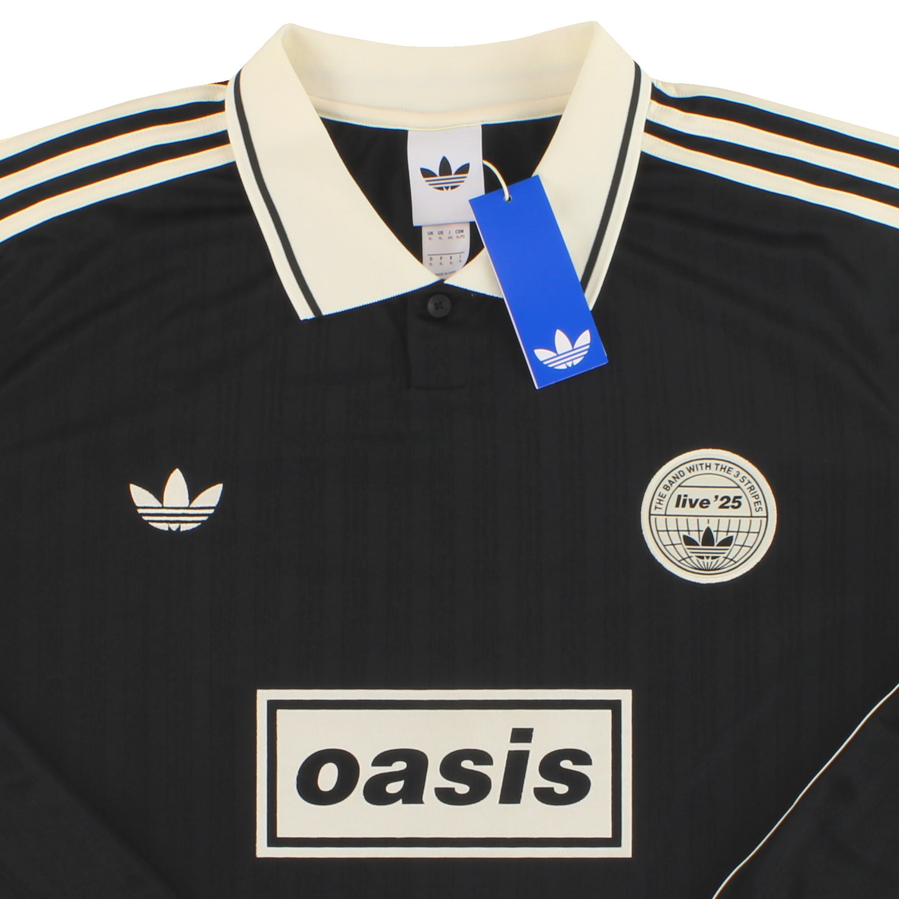adidas x Oasis Tour Jacquard Stripe Shirt L/S *w/tags* KY8722 | Vintage ...